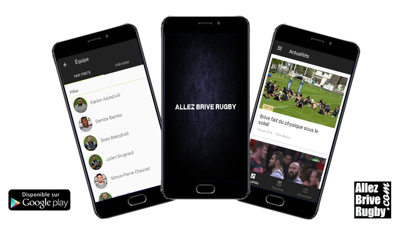 Allezbriverugby lance son application mobile - AllezBriveRugby