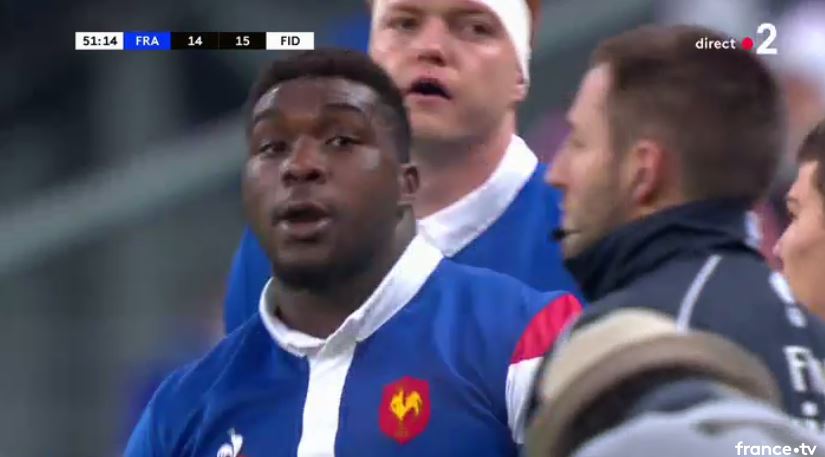 Demba Bamba avec le XV de France pour le tournoi des 6 Nations ...