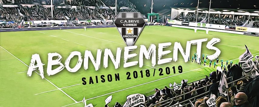 Le CA Brive lance sa campagne d'abonnements 2018-2019 - AllezBriveRugby