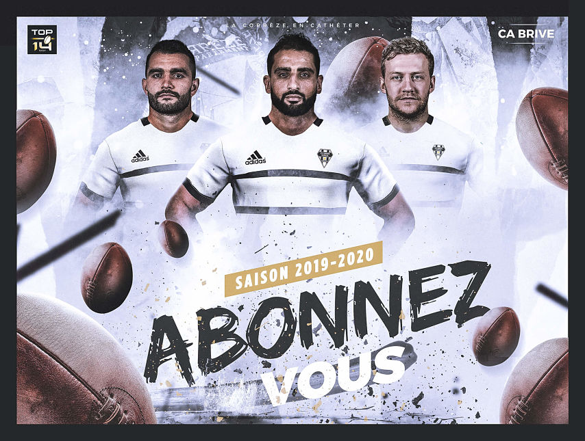 Le CA Brive lance sa campagne d'abonnements 2019-2020 - AllezBriveRugby