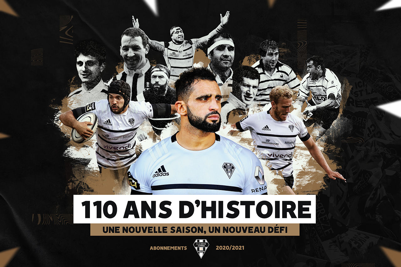 Le CA Brive lance sa campagne d'abonnements 2020-2021 - AllezBriveRugby