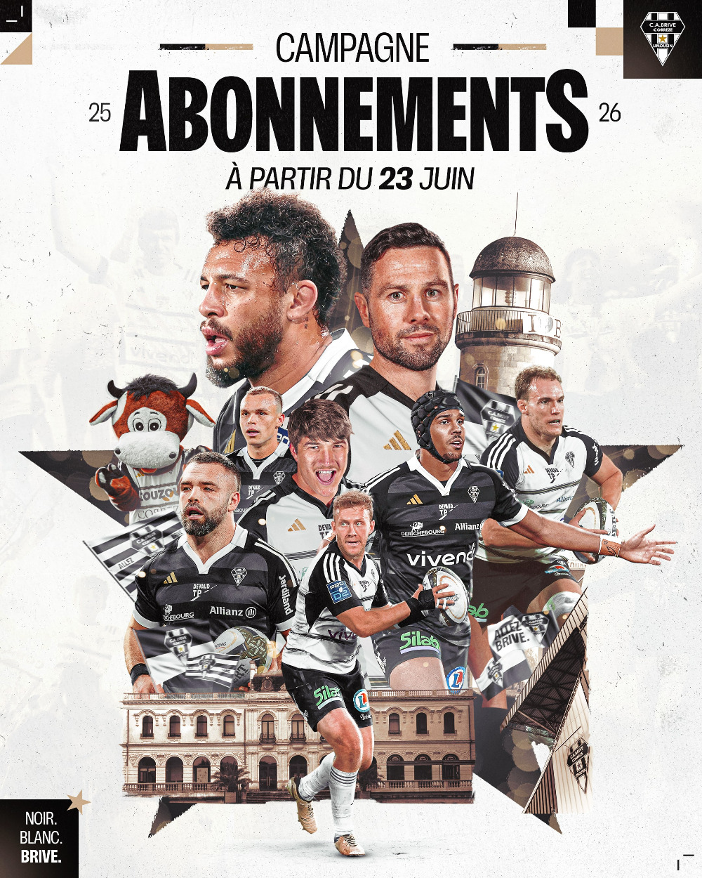 Le CA Brive lance sa campagne d'abonnements 2025-2026 - AllezBriveRugby