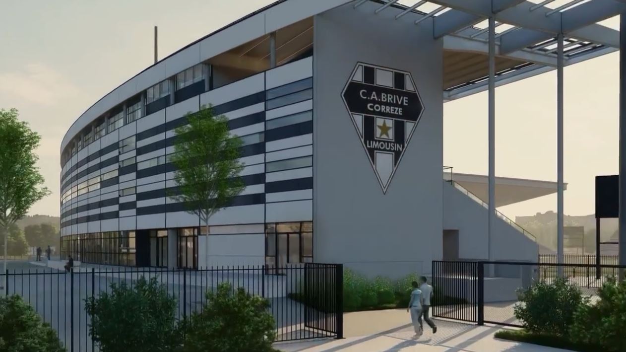 Le CA Brive présente sa future tribune prévue pour la saison 2024/2025 ...