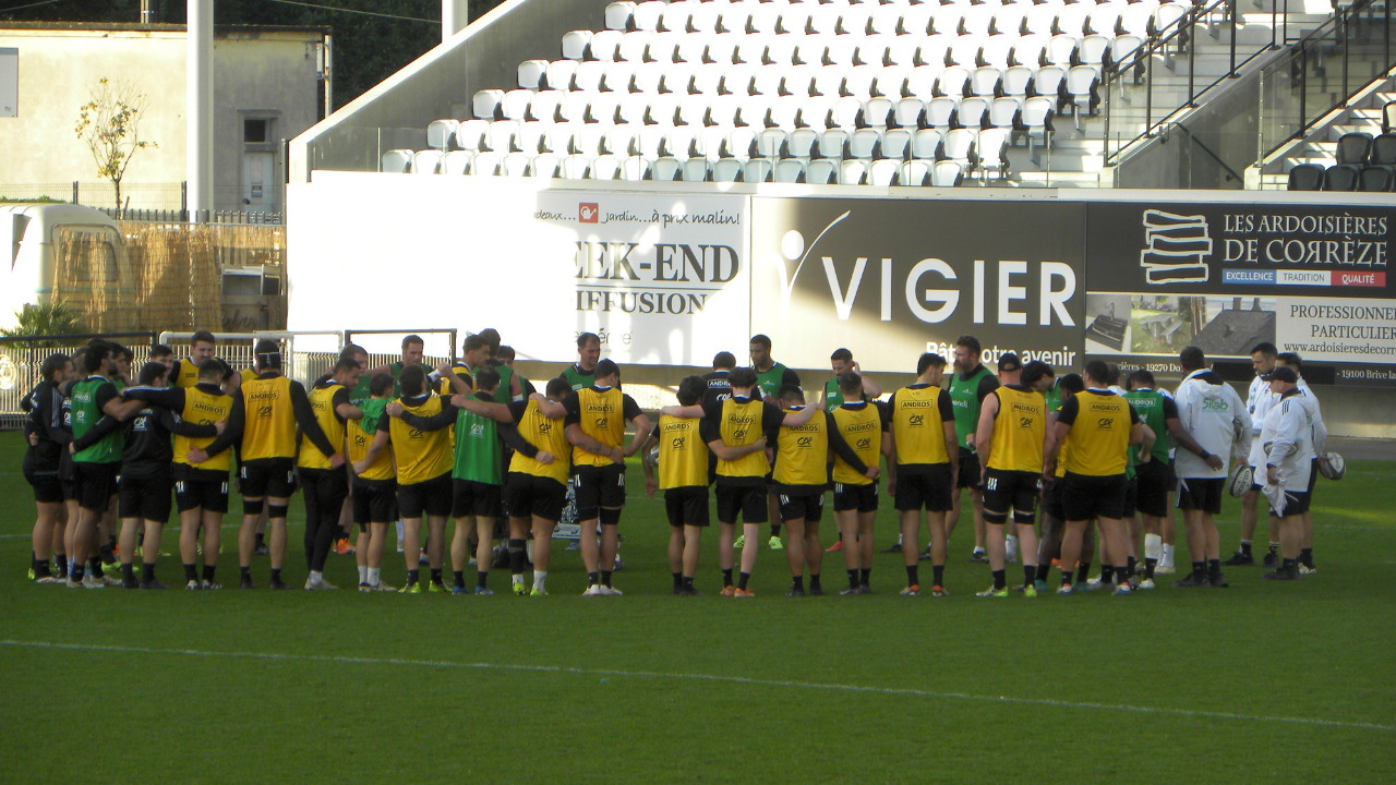 Le CA Brive se prépare avant la réception de Carcassonne en Pro D2 ...
