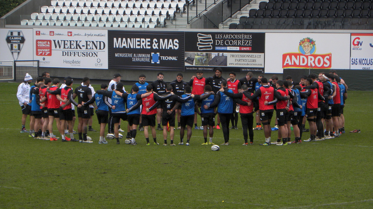 Le CA Brive se prépare avant la réception de Nice en Pro D2 ...
