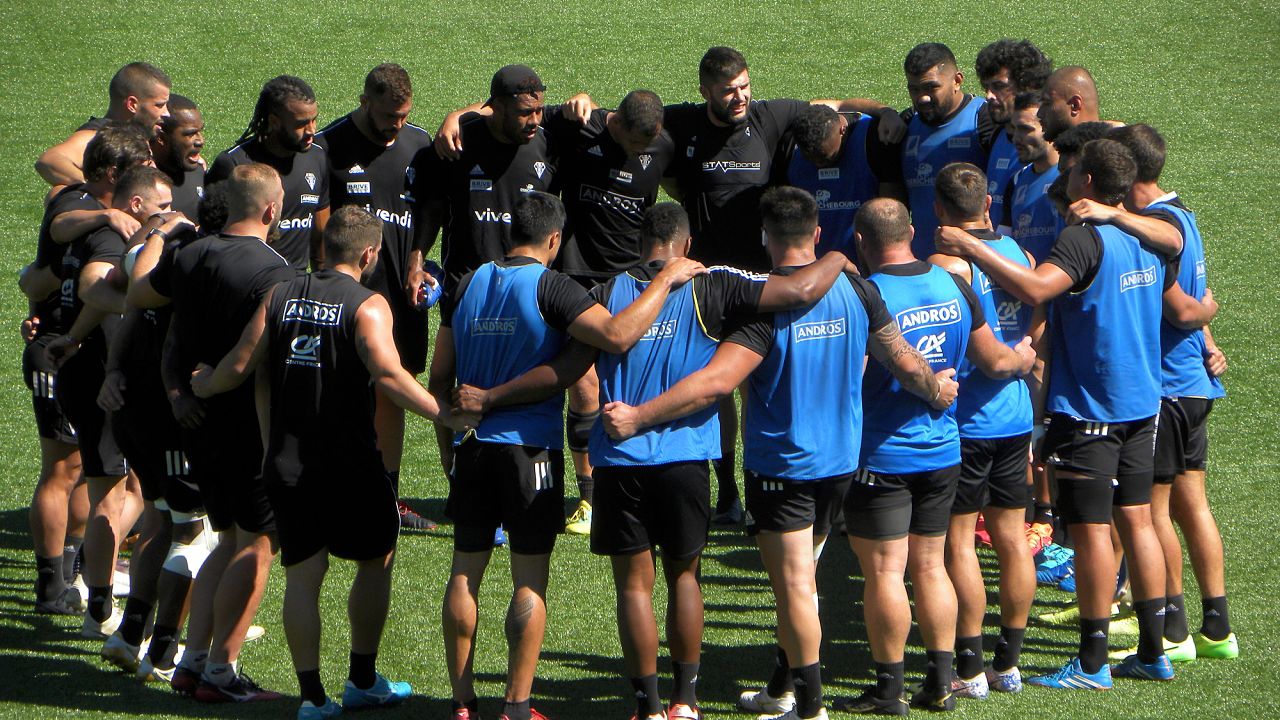 Le CA Brive se prepare avant le deplacement a Bordeaux en Top 14 ...