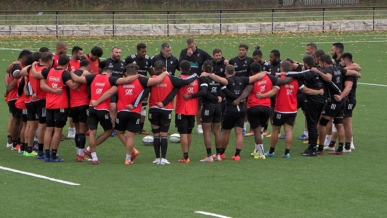 Le CA Brive se prepare avant le deplacement a Montpellier en Top 14 ...