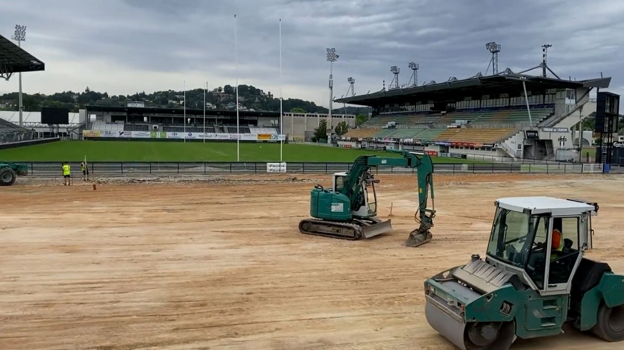 Les travaux de la quatrième tribune au Stadium de Brive commencent ...