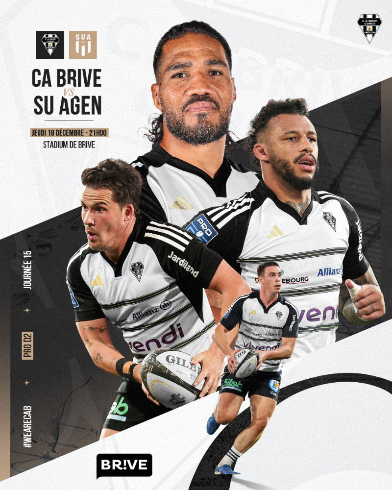 Pro D2 : avant match CA Brive - SU Agen - AllezBriveRugby