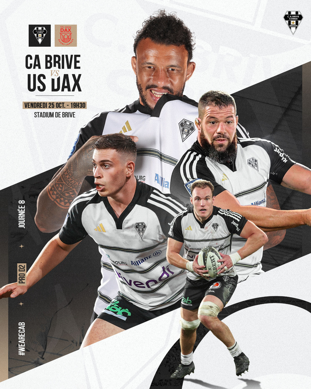 Pro D2 : avant match CA Brive - US Dax - AllezBriveRugby