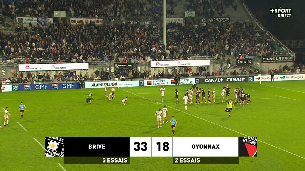 Pro D2 Brive - Oyonnax : résumé du match - AllezBriveRugby