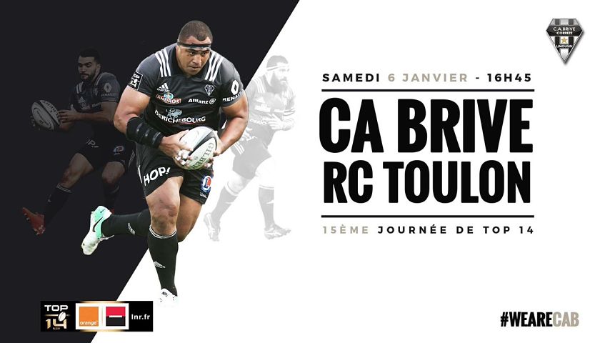 Top 14 : Avant match CA Brive - Rugby Club Toulonnais - AllezBriveRugby
